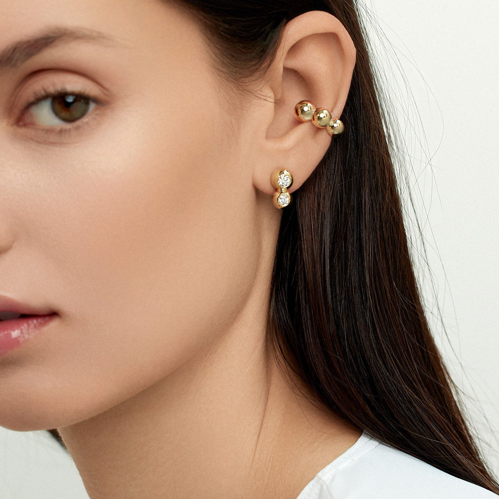 AUDREY DOUBLE STUD Large – Melissa Kaye