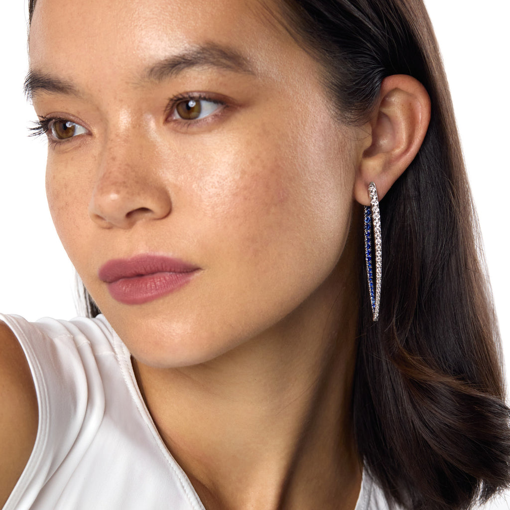 CRISTINA EARRING XL (Blue Sapphire) – Melissa Kaye