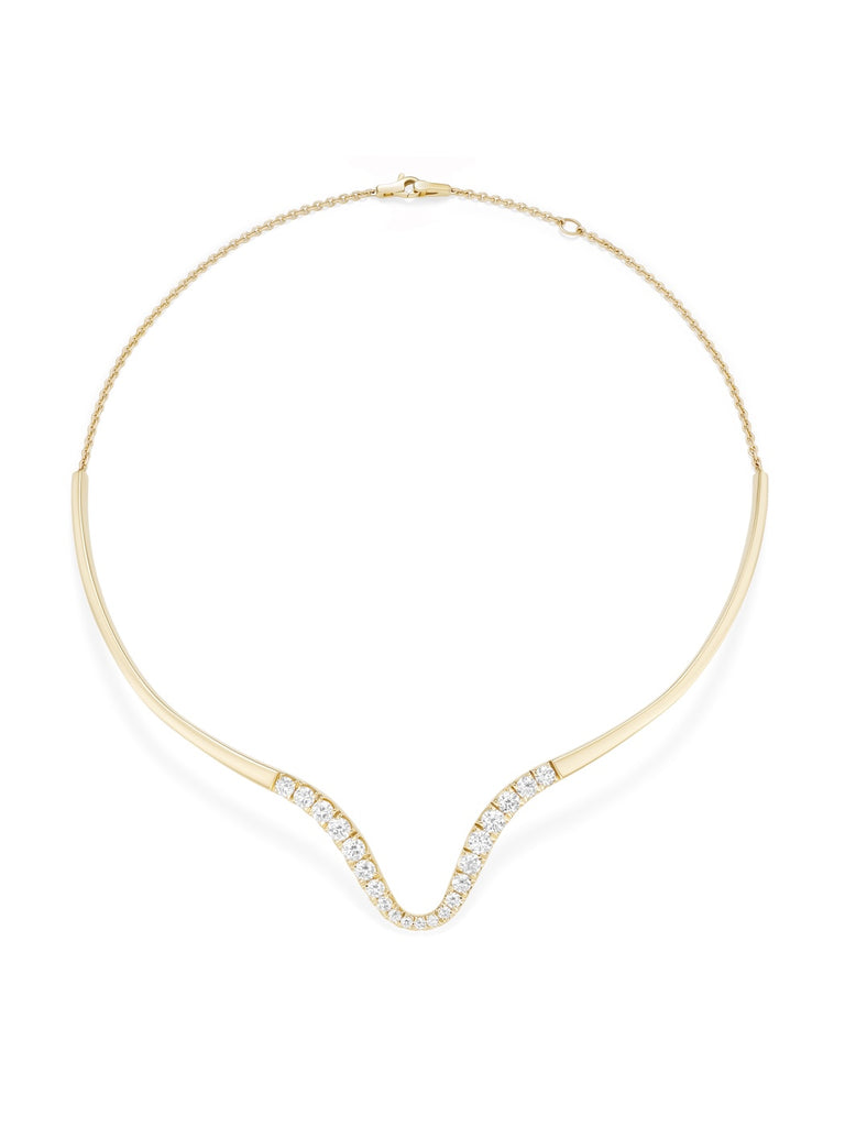 CLARA CURVED COLLAR (Partial Diamond) – Melissa Kaye
