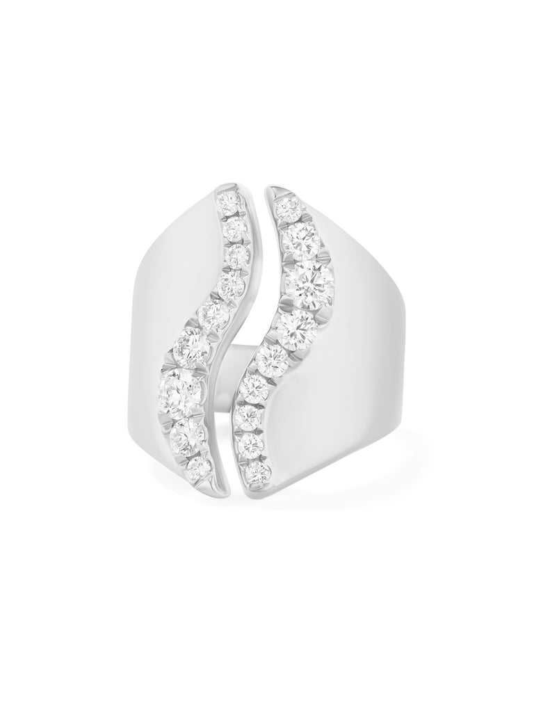 CLARA OPEN WAVE RING – Melissa Kaye