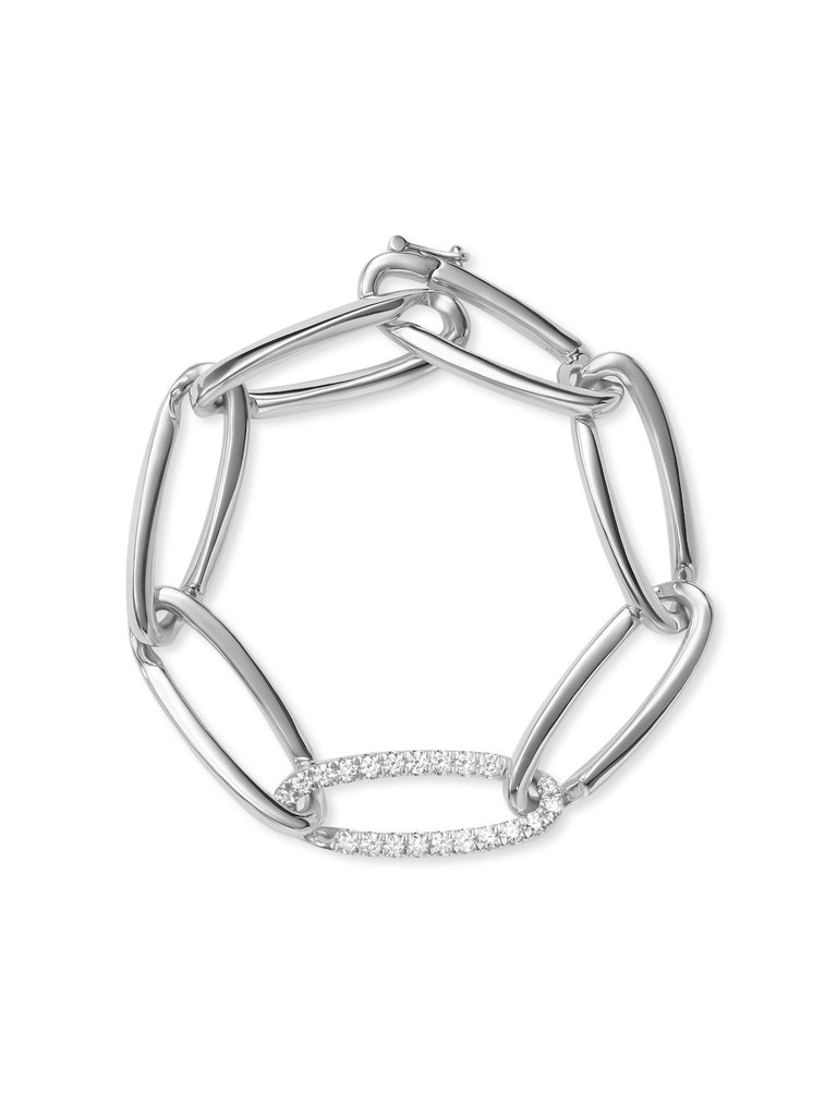 LULU BRACELET Large (Partial Diamond) – Melissa Kaye