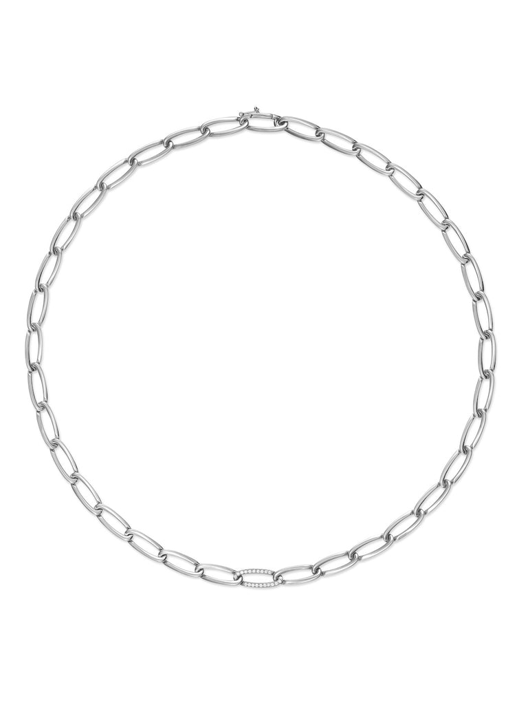 LULU NECKLACE Small (Partial Diamond) – Melissa Kaye