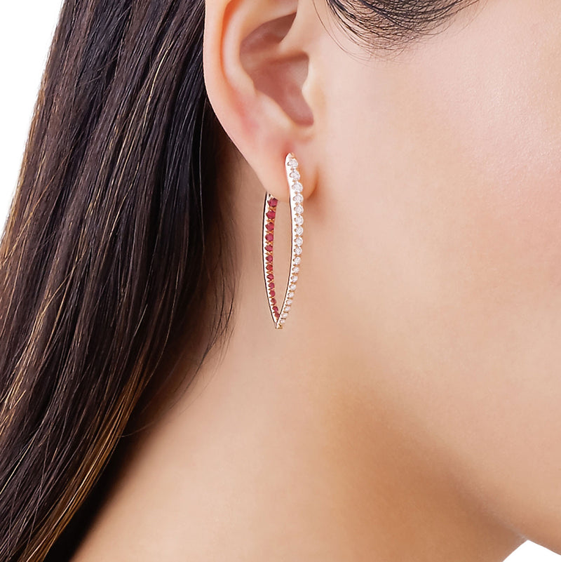 CRISTINA EARRING Large (Ruby) – Melissa Kaye