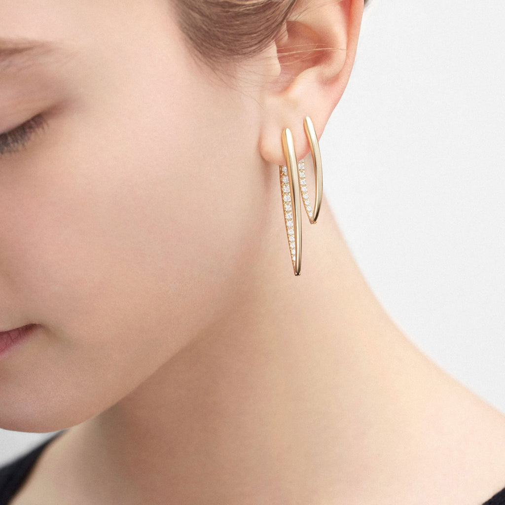 CRISTINA EARRING Medium (Partial Diamond) – Melissa Kaye